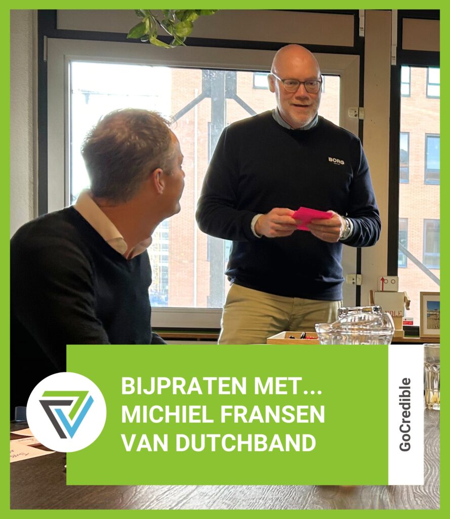 Bijpraten met... | Michiel Fransen van Dutchband - GoCredible